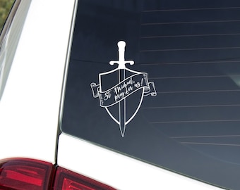 St.michael Car Decal - Etsy