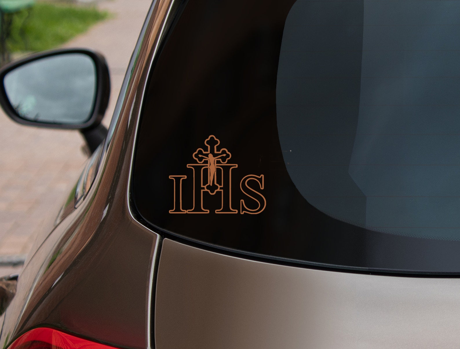 Christogram IHS Jesus Christ Vinyl Car Decal/sticker | Etsy