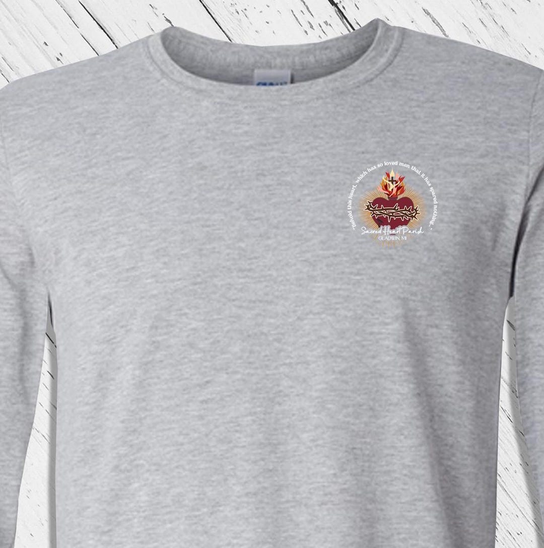 Sacred Heart Parish Long Sleeve T-shirt – Gladwin, MI, Church ...