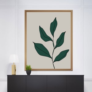 Abstract Green Leaves Poster Print Nature Poster Prints - Etsy