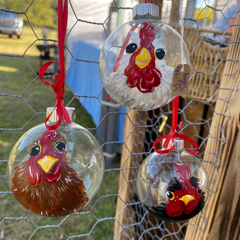 Chicken Ornament - Etsy