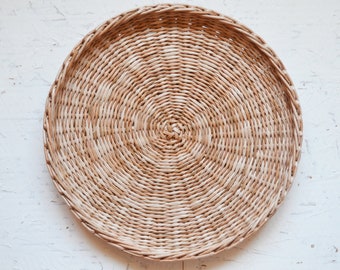 Wicker plate | Etsy