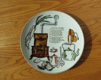 Kitchen prayer plate | Etsy