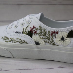 Embroidered Vans Shoes ~ Custom Hand Embroidery ~ Personalized Sneakers ...