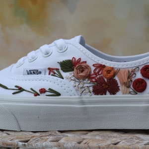 Embroidered Vans Shoes, Custom Hand Embroidery to Order, Personalized ...