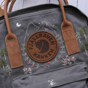 Kanken Pacific Northwest Embroidery, PNW Backpack Hand Embroidered ...