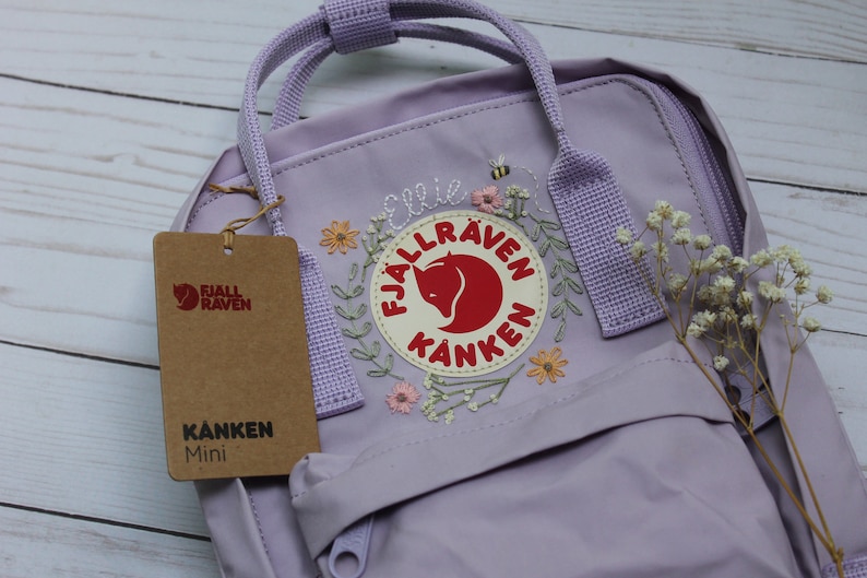 Custom Kanken Mini Backpack Hand Embroidered with Personalized | Etsy