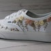 Embroidered Vans Shoes ~ Custom Hand Embroidery ~ Personalized Sneakers ...