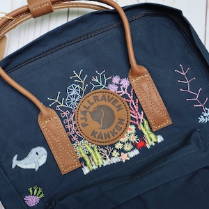 Custom Kanken Embroidery on Fjallraven Backpack, Under the Sea ...