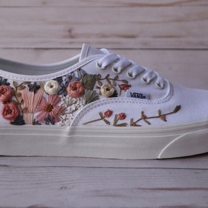 Custom Embroidered Vans Shoes by Hand to Order Personalized - Etsy