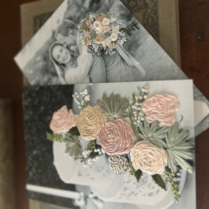 Embroidered Wedding Photos ~ Custom Floral Hand Embroidery on Pictures ...
