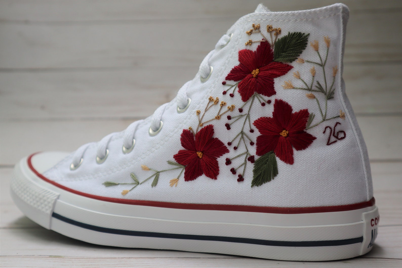 Converse Chuck Taylor All Star Shoes Embroidered by Hand to Order ...