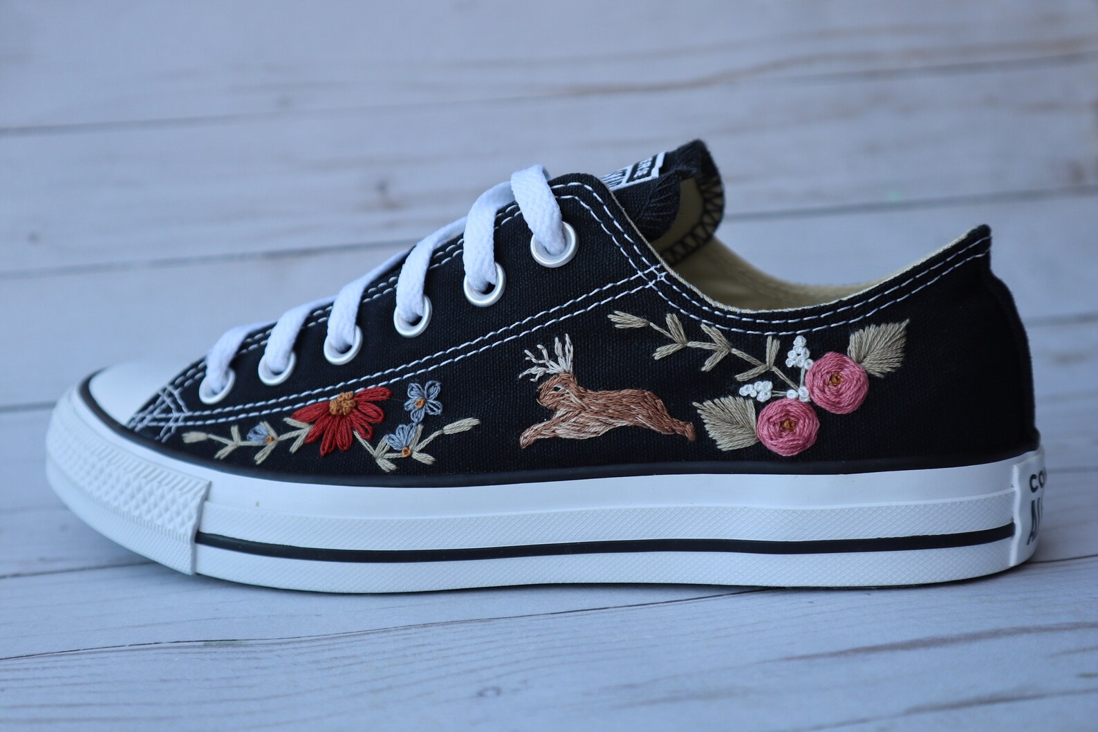 Custom Converse Chuck Taylor All Star Shoes Embroidered by - Etsy