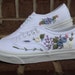 Embroidered Vans Shoes, Custom Hand Embroidery to Order, Personalized ...