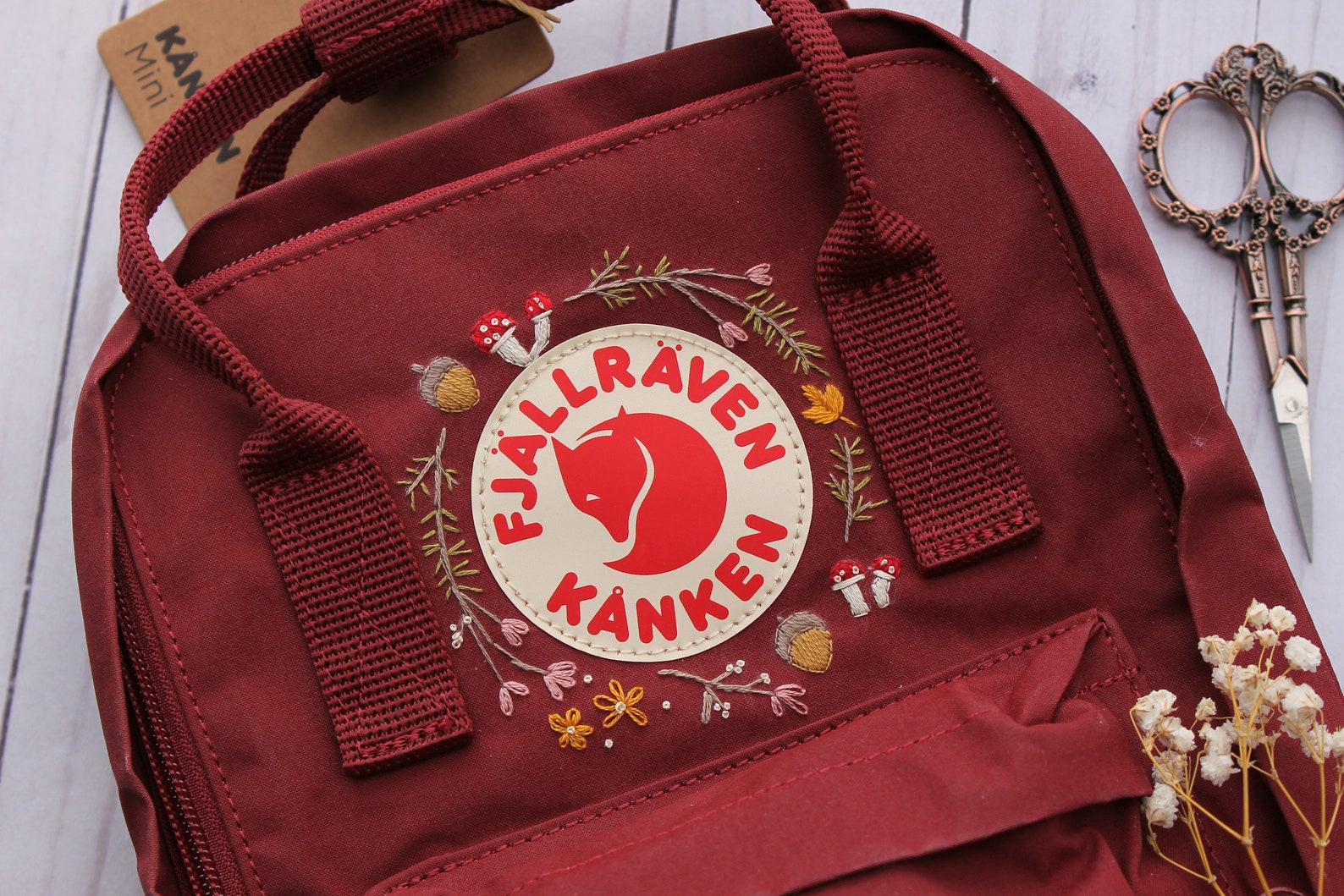 Custom Kanken Mini Backpack Hand Embroidered With Personalized - Etsy