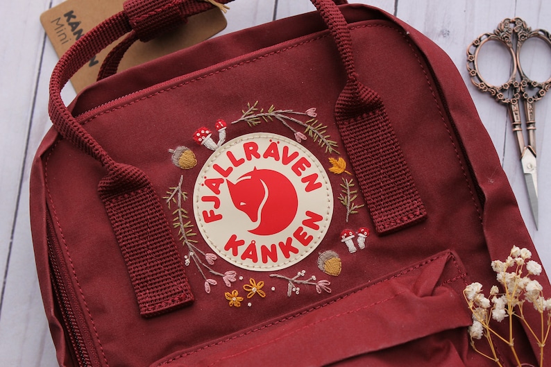 Custom Kanken Mini Backpack Hand Embroidered With Personalized - Etsy