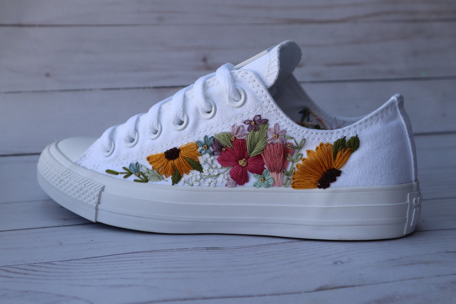 Custom Converse Chuck Taylor All Star LOW Shoes Embroidered by - Etsy