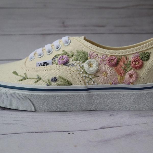 Embroidered Vans - Etsy