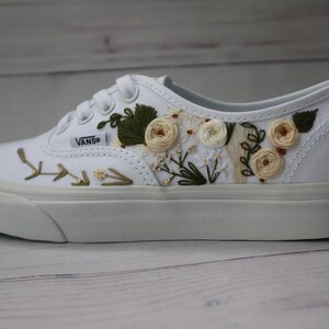 Embroidered Vans Shoes, Custom Hand Embroidery to Order, Personalized ...
