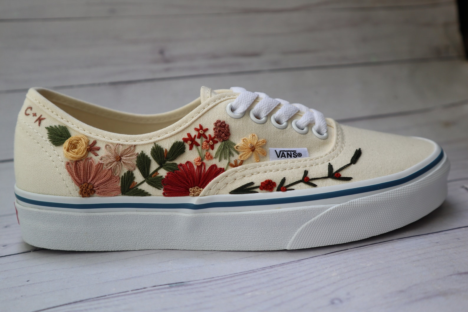 Embroidered Vans Shoes Custom Hand Embroidery to Order - Etsy