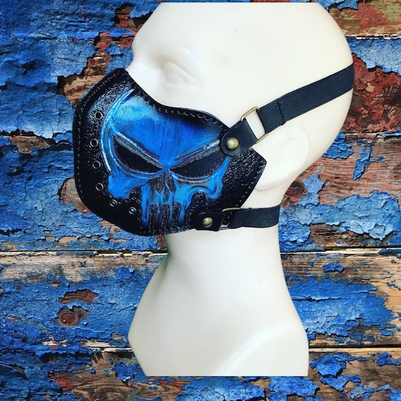 Motorcycle Skull Mask Custom/personalize Leather Mask Gift - Etsy
