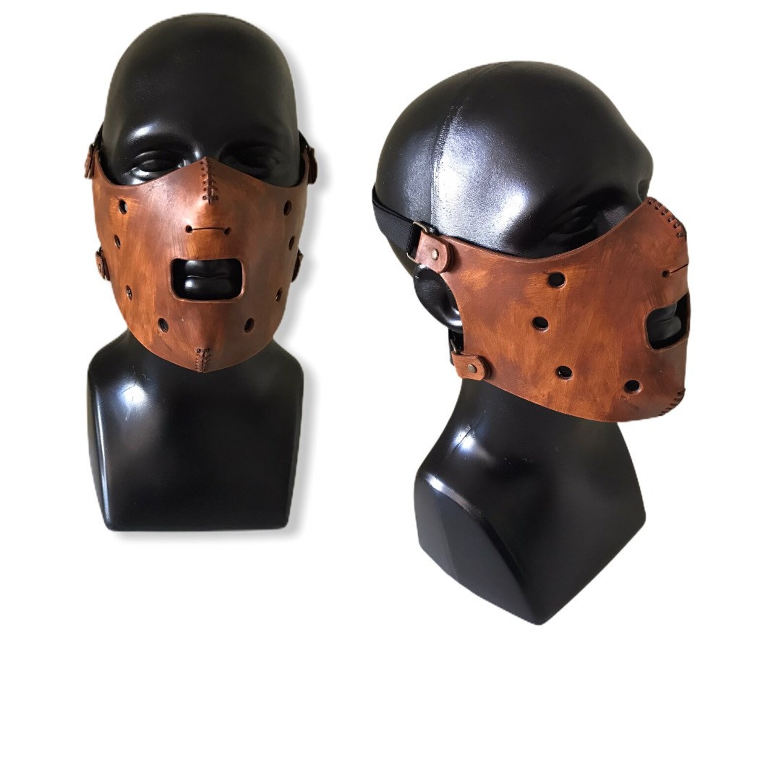 Hannibal Lecter Mask Leather Face Mask Cosplay Mask Model | Etsy
