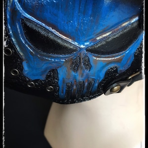 Motorcycle Skull Mask Custom/personalize Leather Mask Gift - Etsy