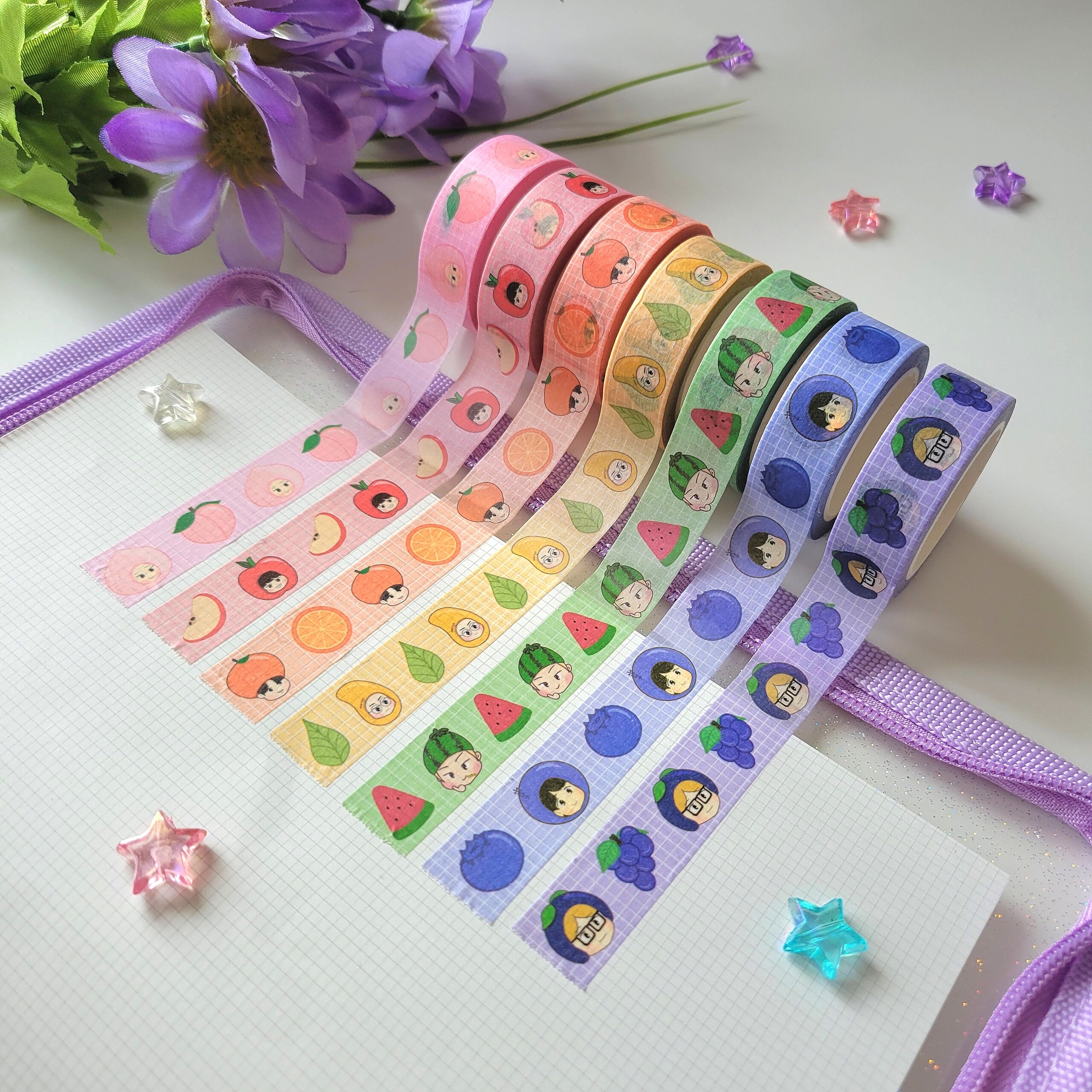ENHYPEN Chamber 5 Fruit Juice Grid Washi Tape K-pop - Etsy Canada