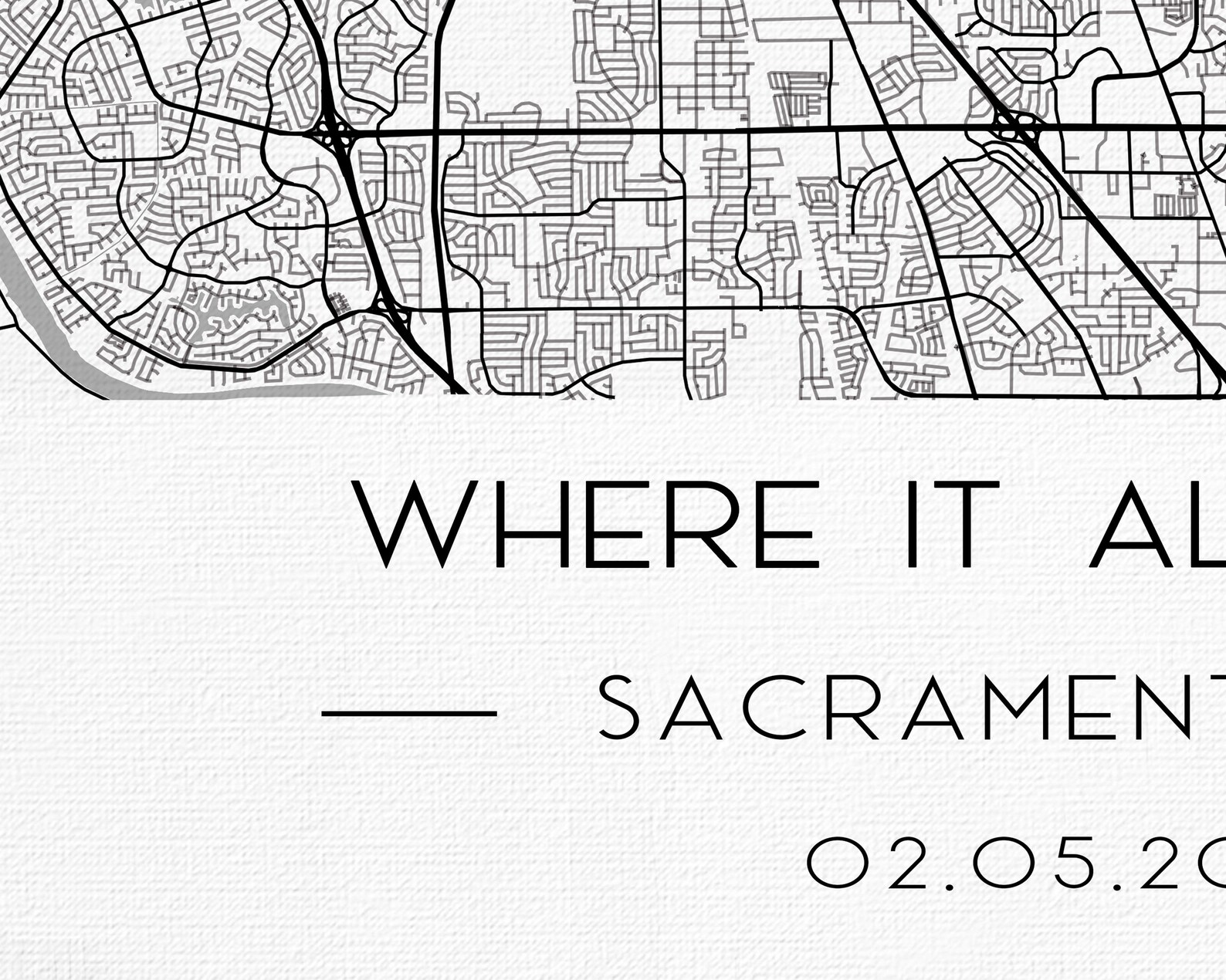 Personalized Map Print Engagement Gift Idea Where We Got - Etsy