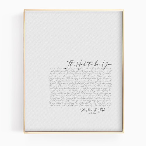 Wedding Song Wood Sign First Dance Lyrics Personalized - Etsy