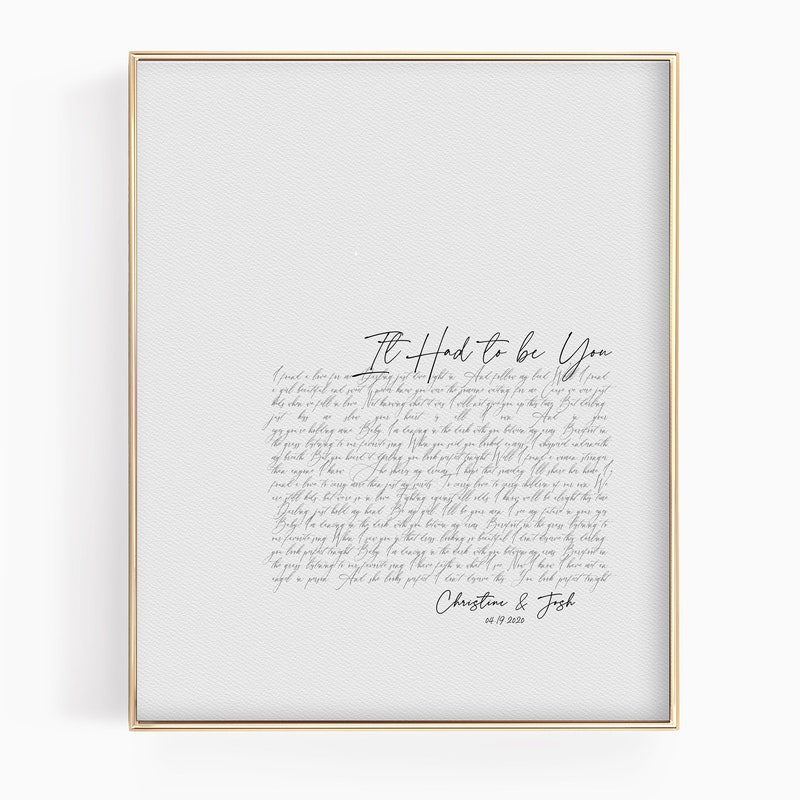 Song Lyrics Wall Art - Etsy