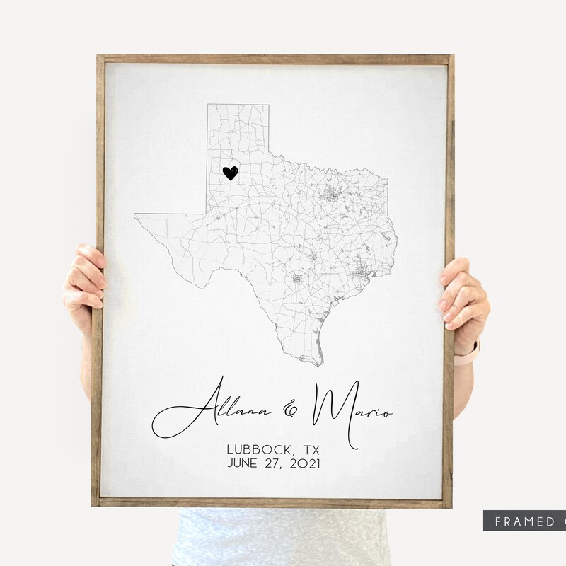 Custom State Map - Etsy