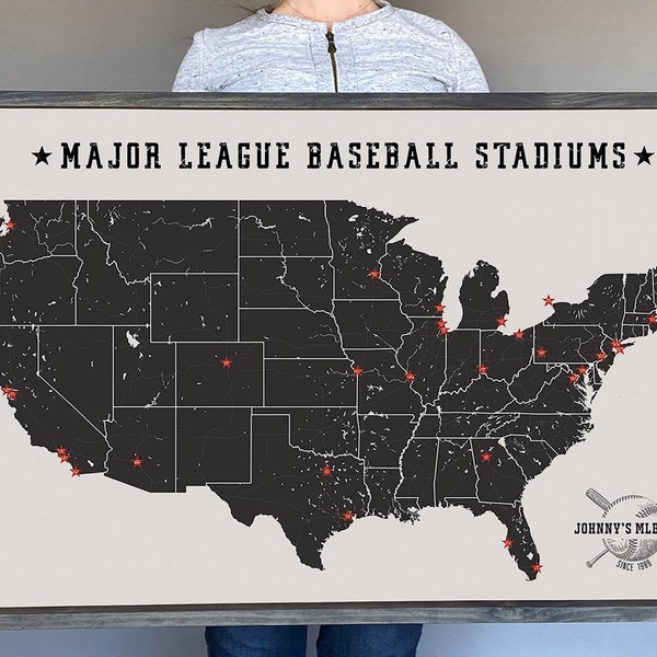 Baseball Park Map - Etsy