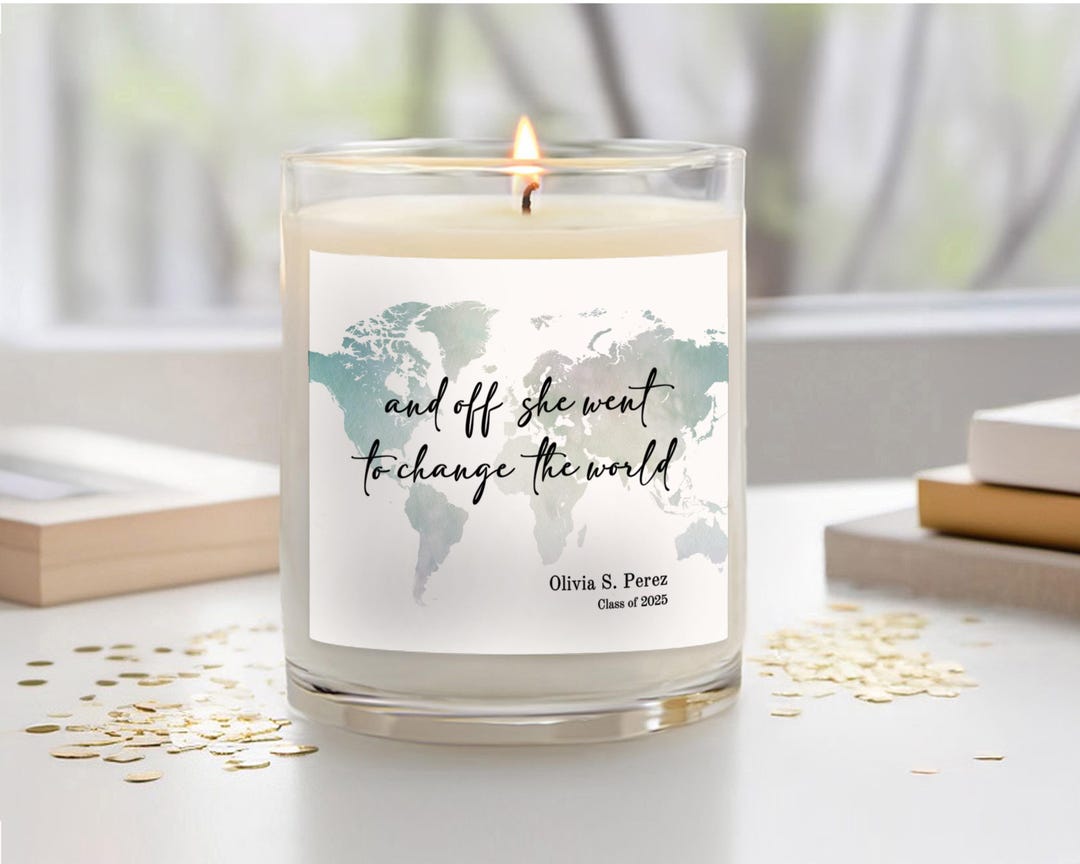 Custom Graduation Candle for Girl Personalized Candle Graduation Gift ...