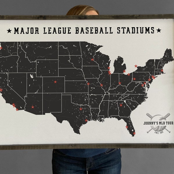 Baseball Park Map - Etsy