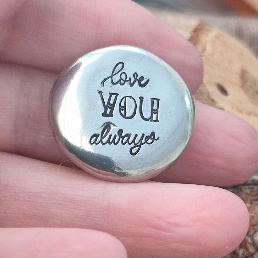 Love You Always Pocket Coin Love Token,pewter Pocket Coin,chunky Hug ...