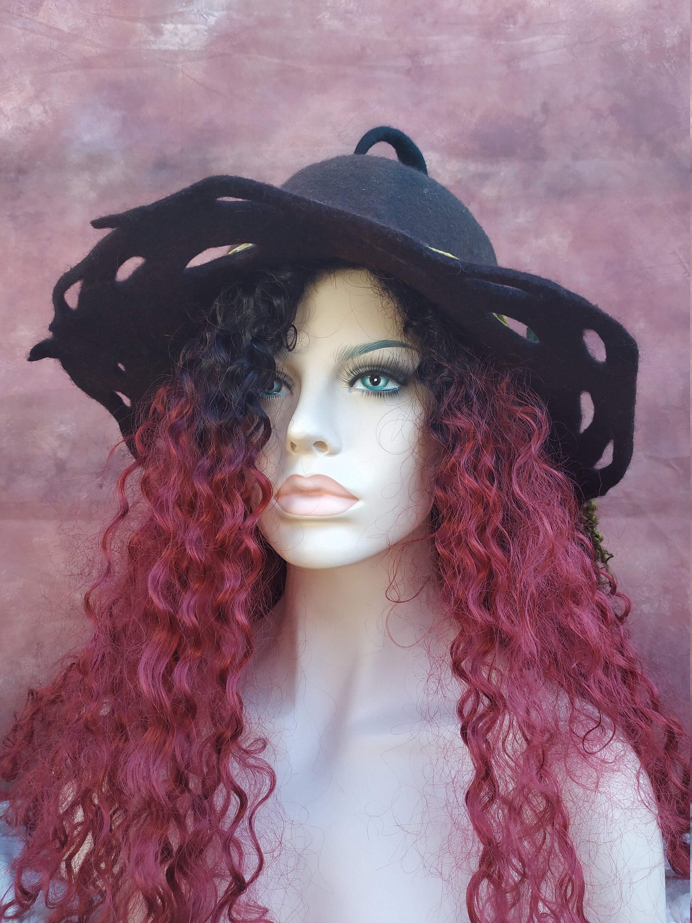Wizar Hat Witch Wizard Hat Wool Hat Pixie Cap Felt Hat - Etsy