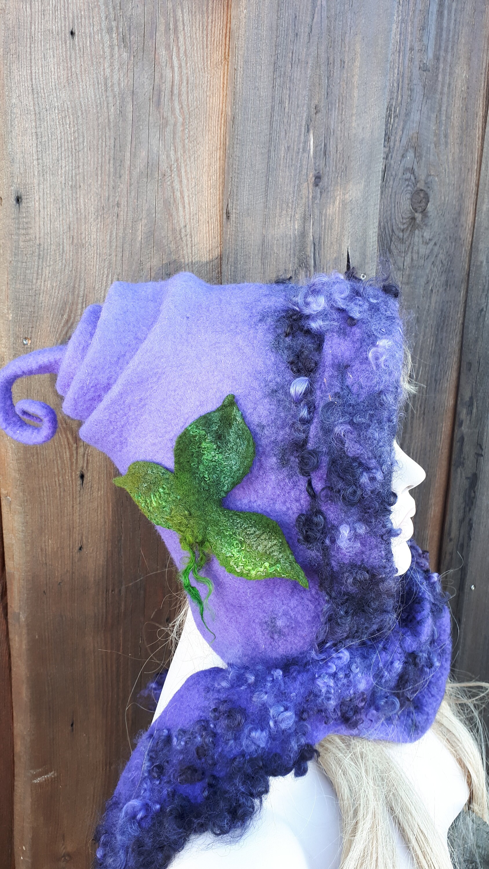 Pixie Hood-witches Hood Wool Hat-pixie Hat-felt Hat Felted - Etsy