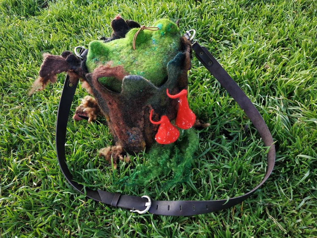 Stump Bag With Fly Agaric Felted Bag Woodland Handbag - Etsy