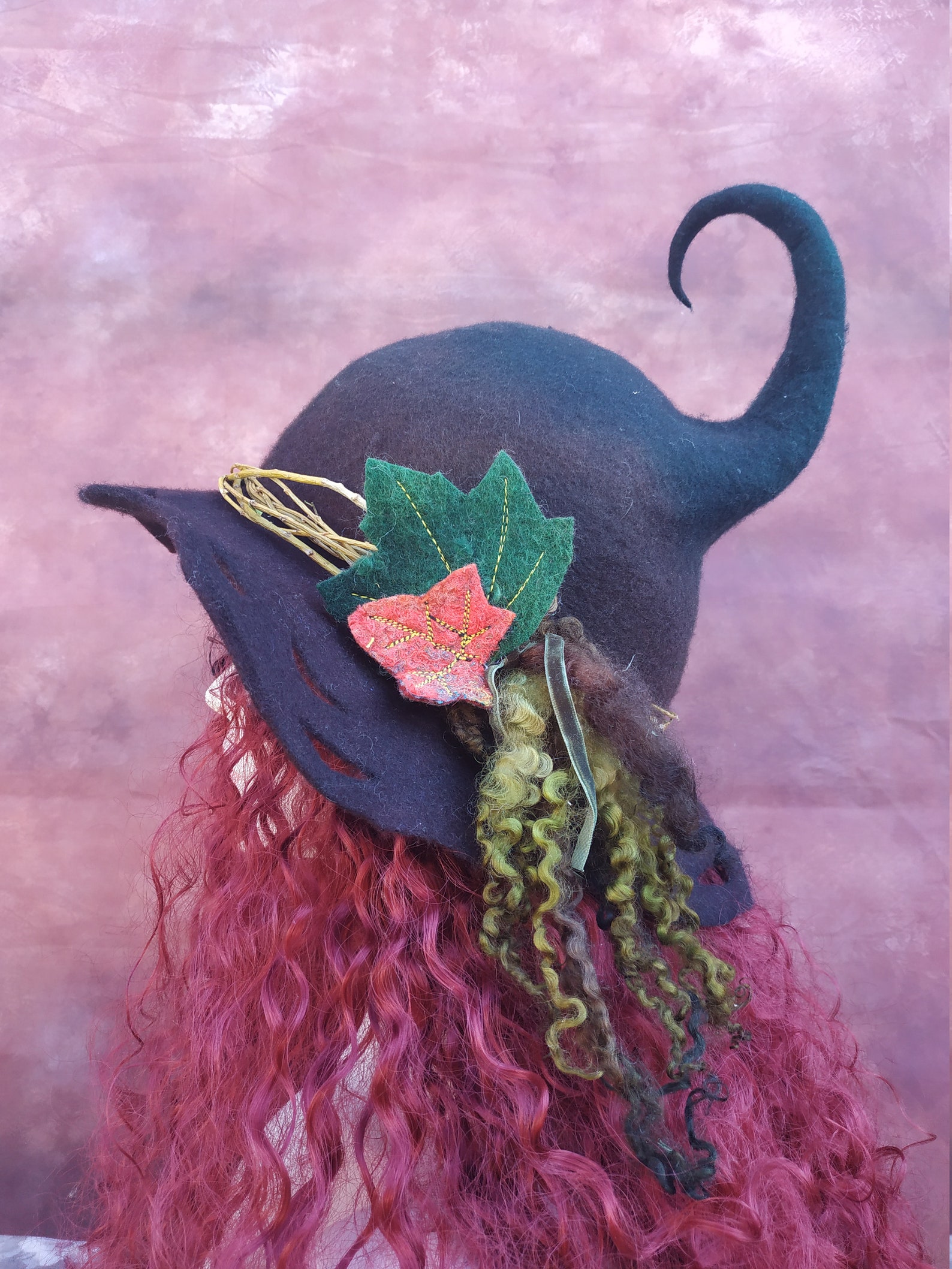 Wizar Hat Witch Wizard Hat Wool Hat Pixie Cap Felt Hat - Etsy