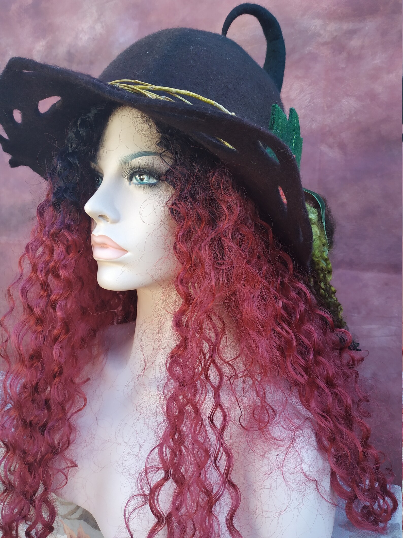 Wizar Hat Witch Wizard Hat Wool Hat Pixie Cap Felt Hat - Etsy