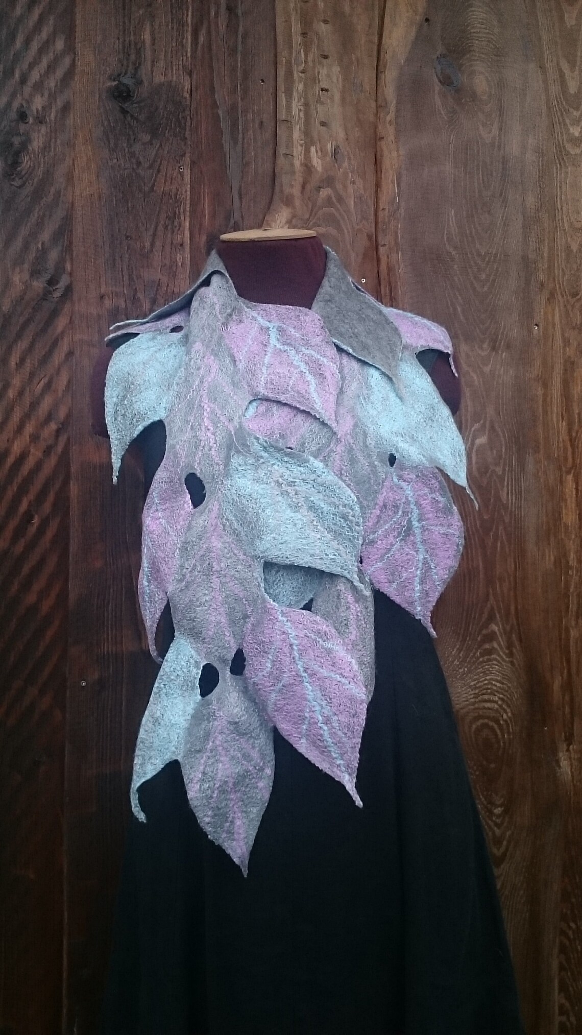 Leafy Scarf Fairy Scarf Pixie Collar Felt Scarf Elf Scarf - Etsy