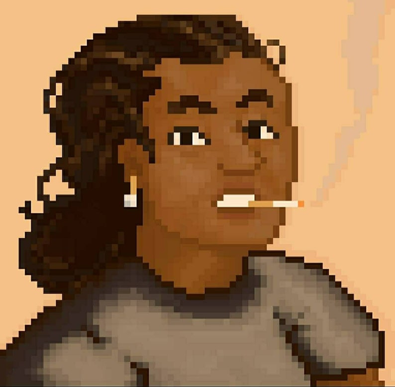 Pixel Art, retrato digital a partir de fotos. Ideal para un icono de ...
