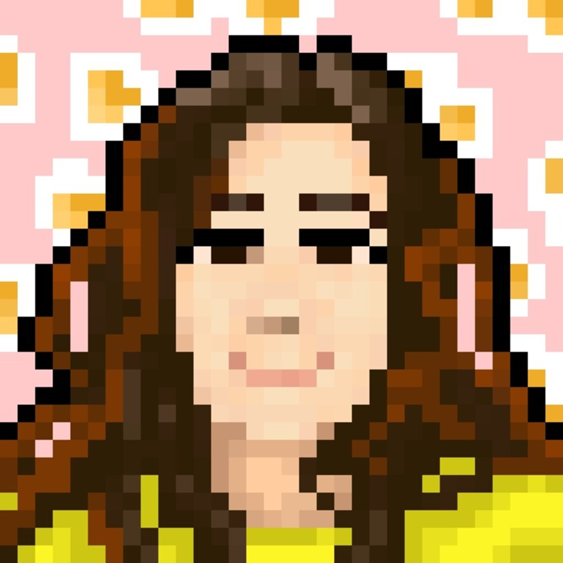 Pixel Art Portrait Profile Icon in Normal or Synthwave Style - Etsy Canada