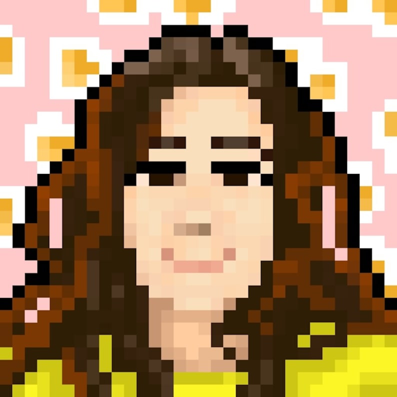 Pixel Art Profile Picture, Digital Portrait From Photo - Etsy