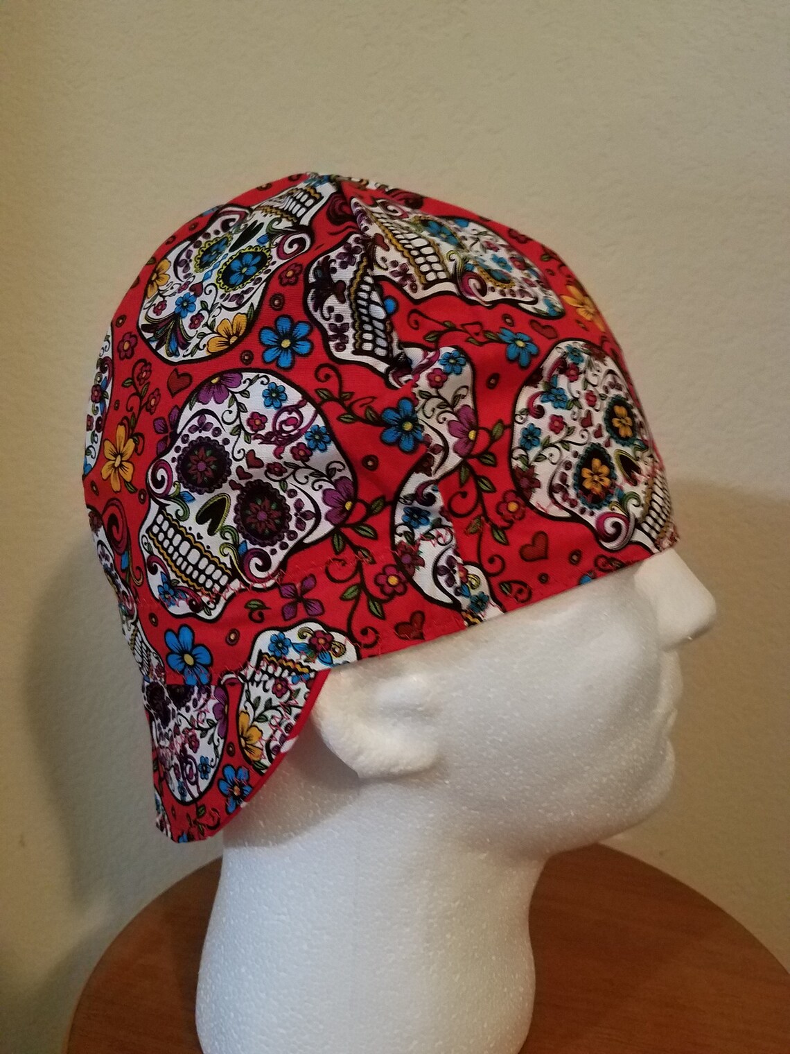 Skull Welding Caps, Candy Skulls Welding Caps - Etsy