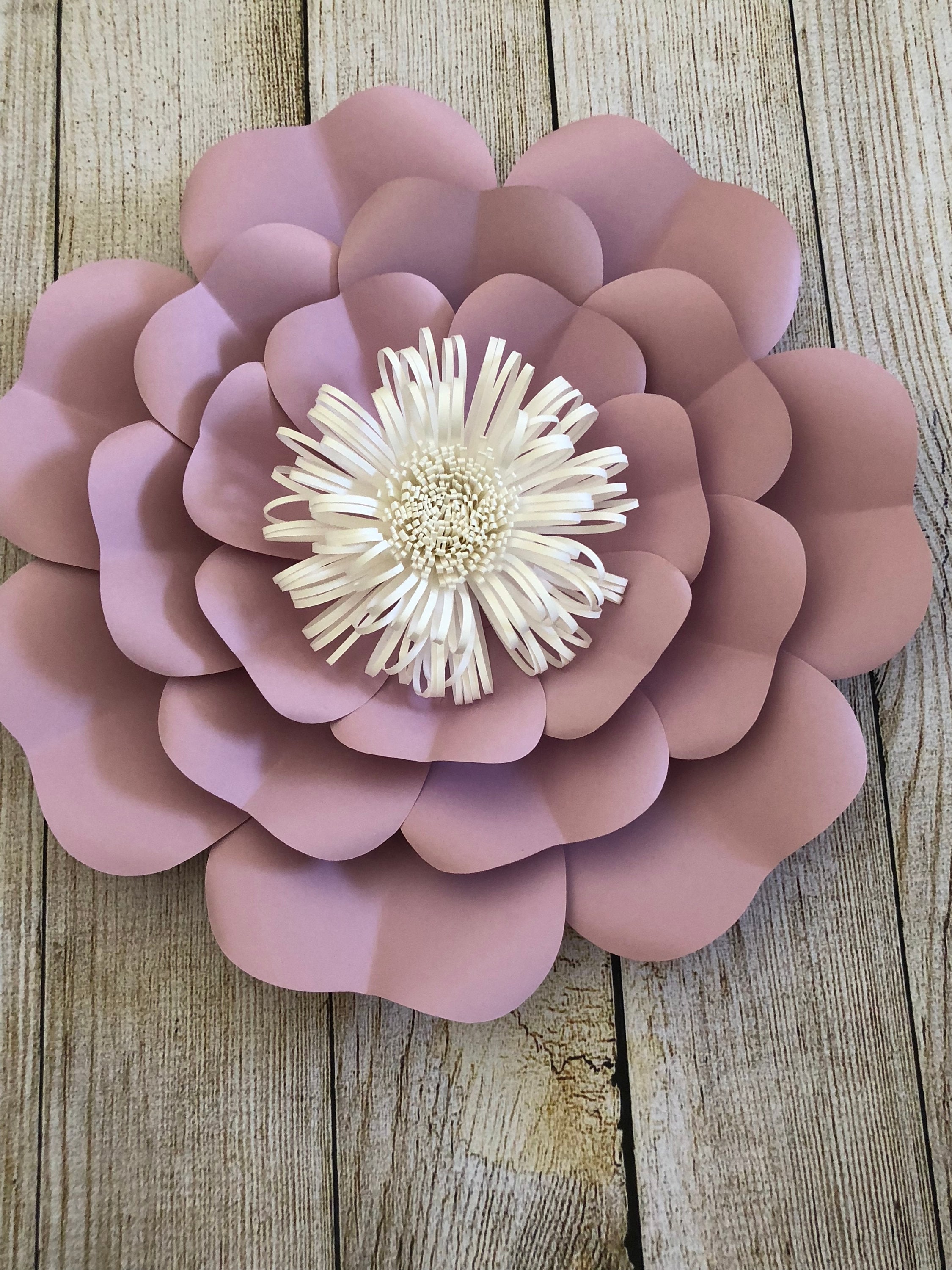 DIY Paper Flower Template: Printable Trace & Cut Files (PDF) - Etsy
