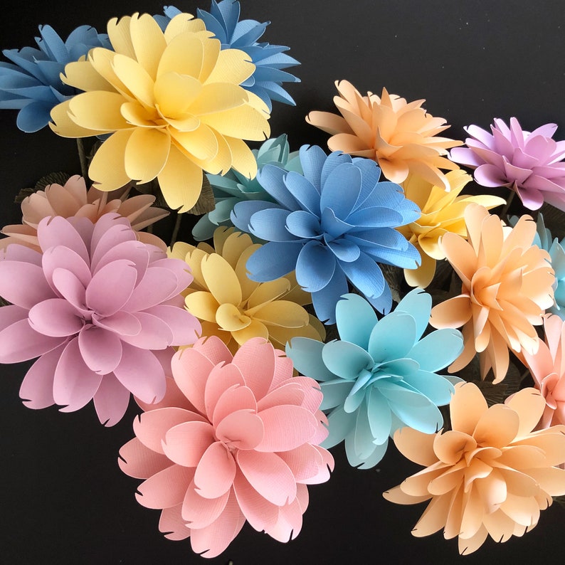 Paper Flower Template, Small Flowers for DIY Projects, Pdf, SVG ...