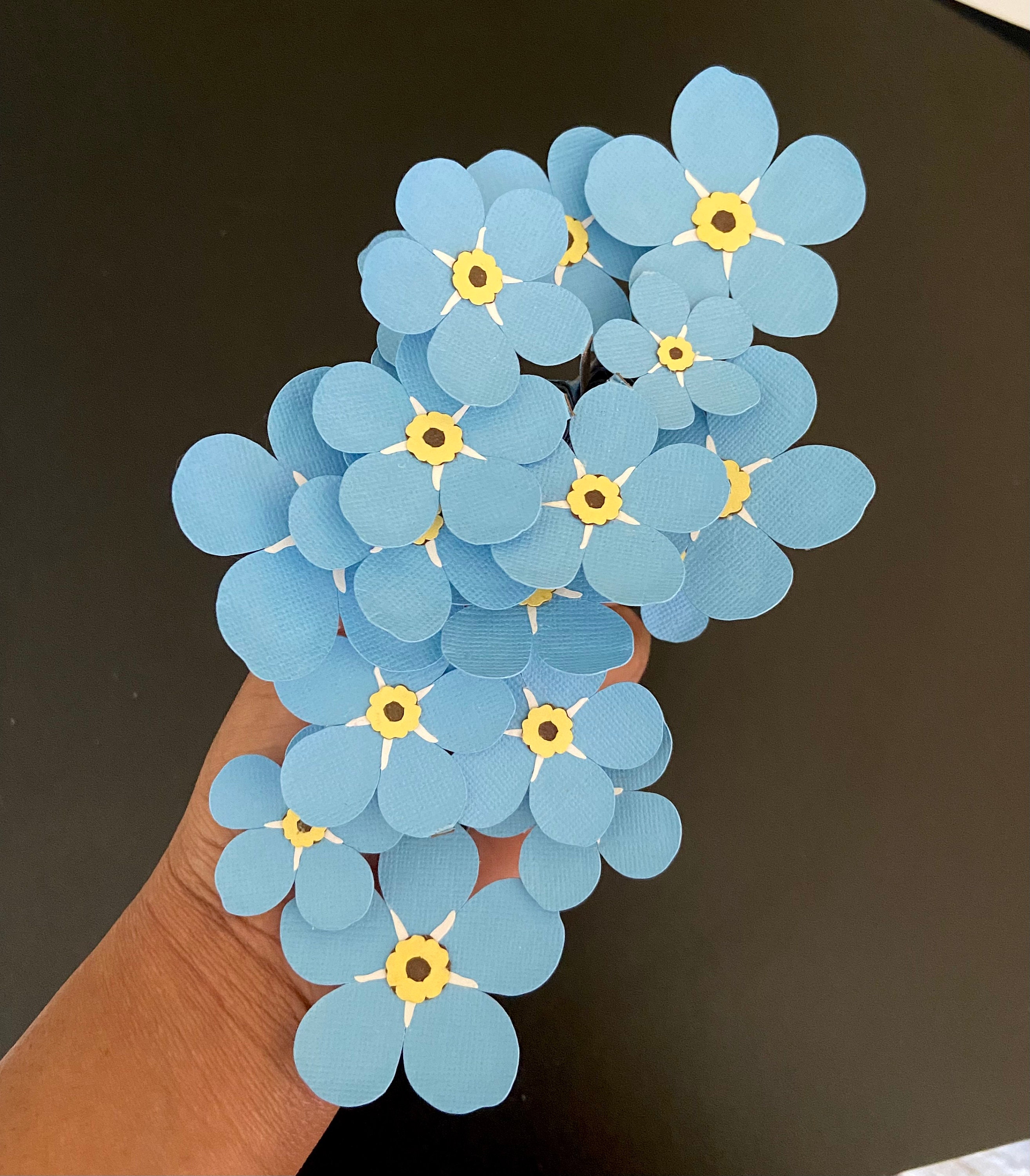 Paper Flowers Template Forget-me-not Flower Gifting for - Etsy Canada