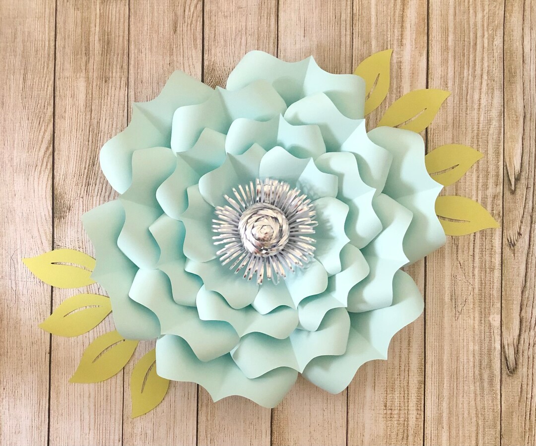 Paper Flowers Template, Large Paper Flowers, Wedding, Home & Nursery ...